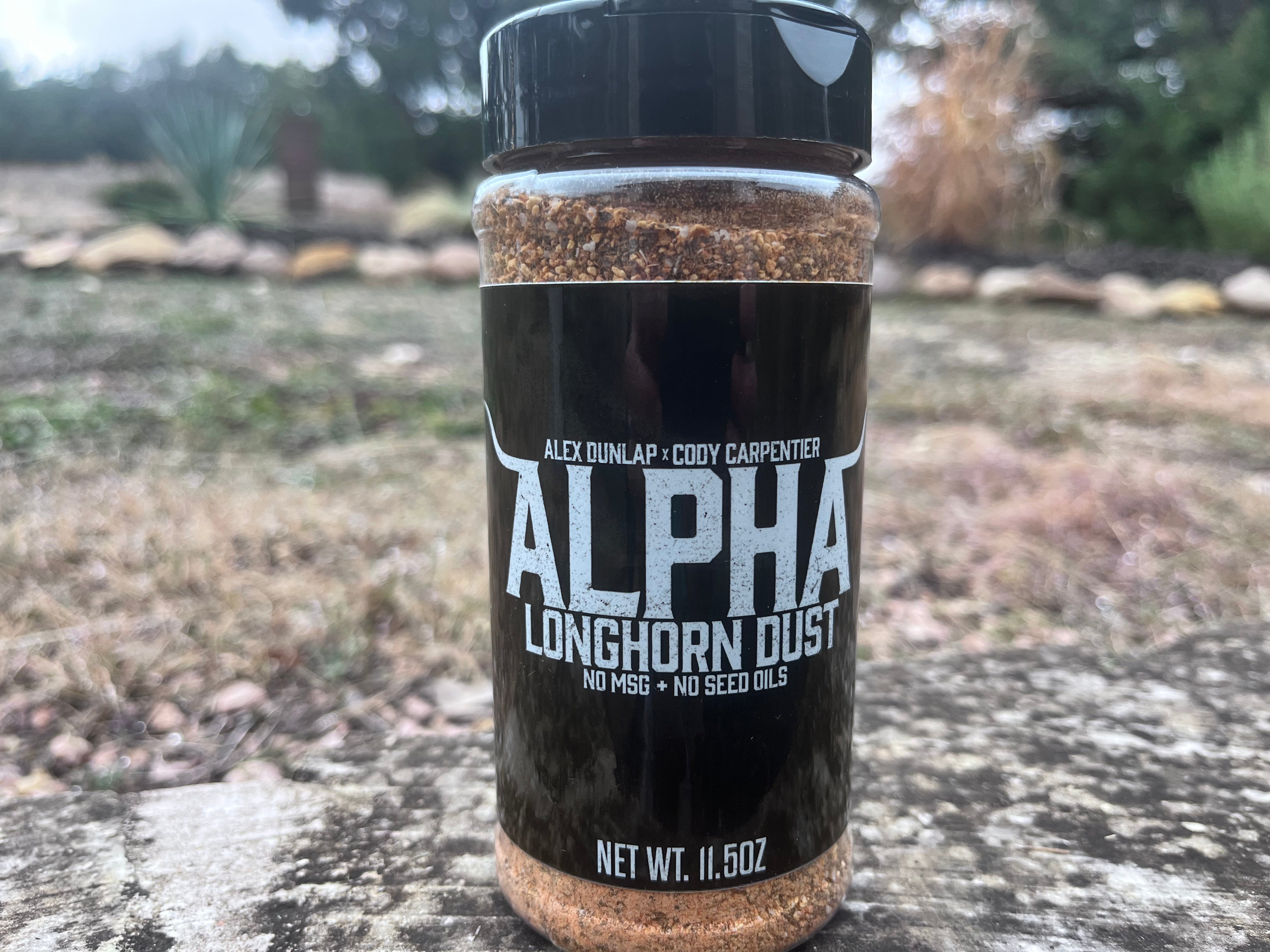 Alpha Seasoning - Longhorn Dust – Alpha Products by Alex Dunlap and ...